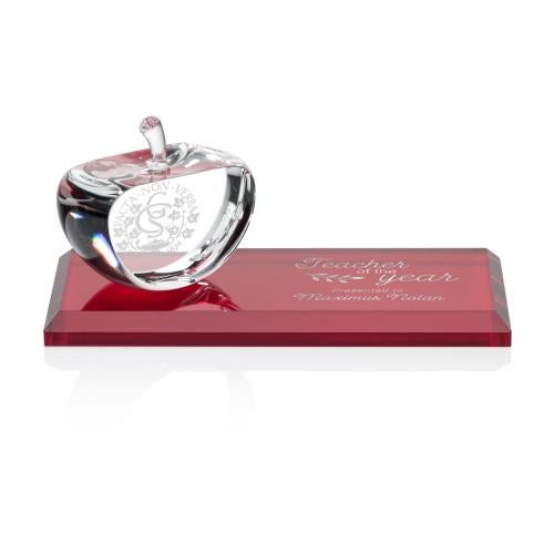 🏆 Employee Recognition Awards and Trophies | Argyle Apple Award on Base