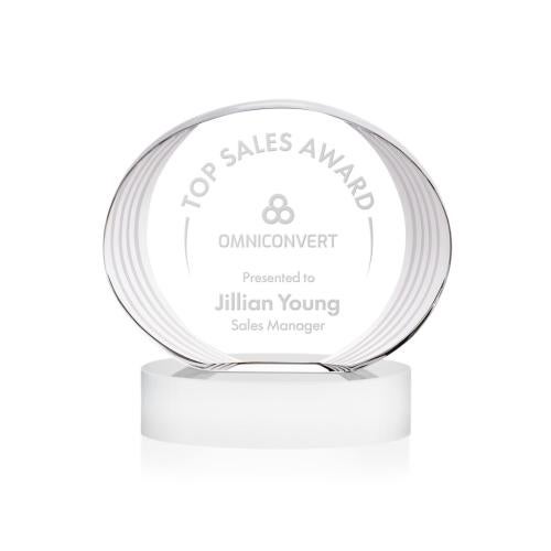 Sheraton Award on Base - White OPT47061-W | Crystal Awards
