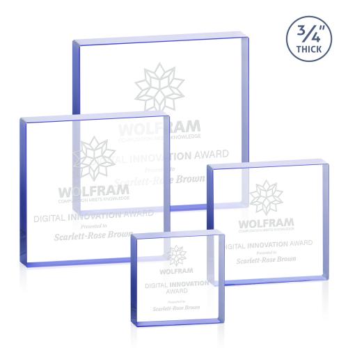 Upton Square Award - Blue DSS2501-L | Crystal Awards